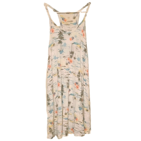 SO | Dresses | So Razor Back Tank Summer Sundress With Palm Trees And ...
